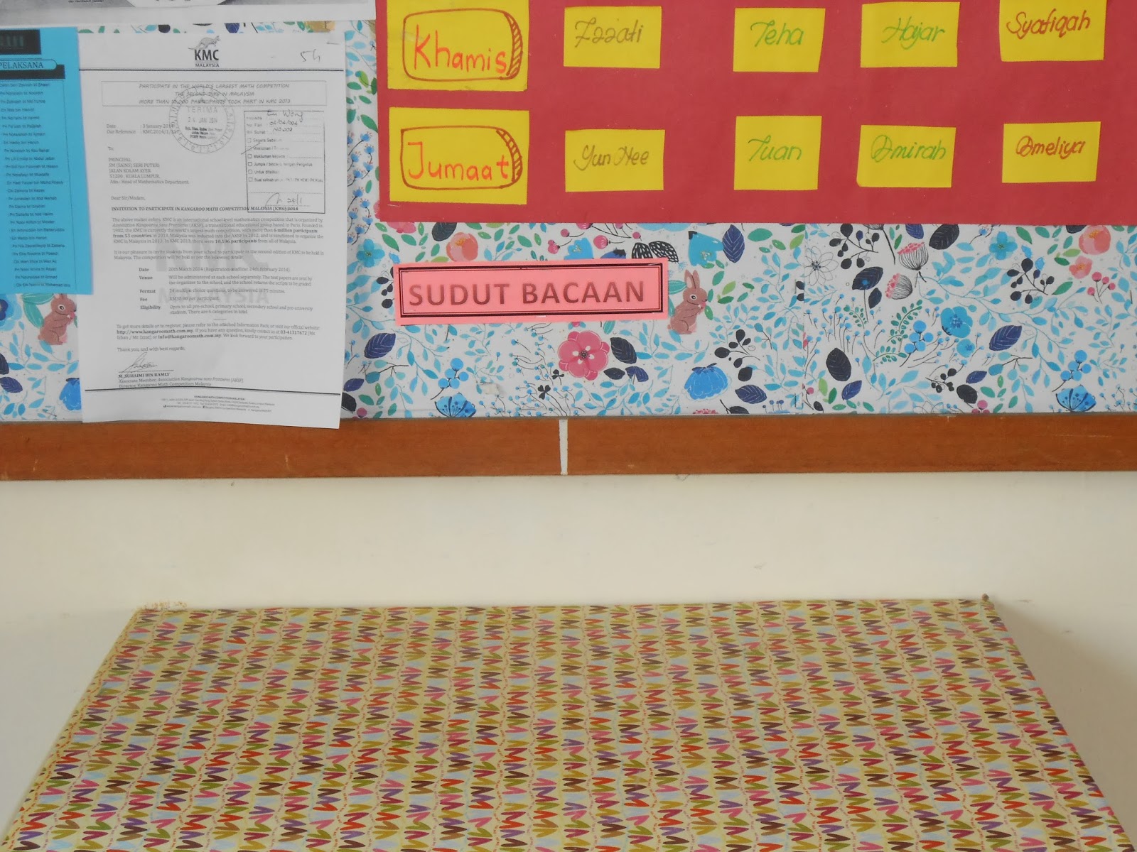 PUSAT SUMBER SESERI: SUDUT BACAAN DAN SUDUT NILAM SETIAP KELAS